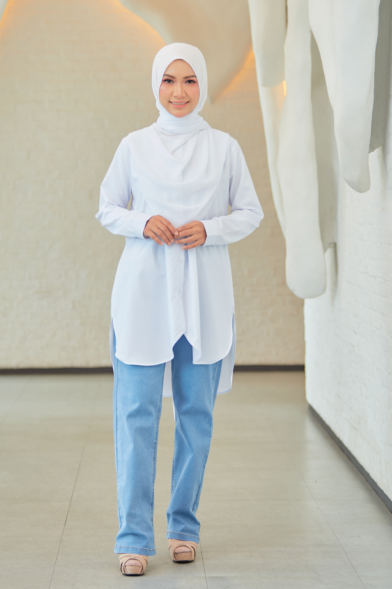Comfy Jeans Straightcut (LIGHT BLUE) – Caca's | SELUAR MUSLIMAH NO.1 ...